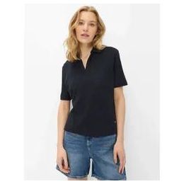 Poloshirt Brax "Style CLIA S", Damen, Gr. 38, navy, 100% Baumwolle, Shirts