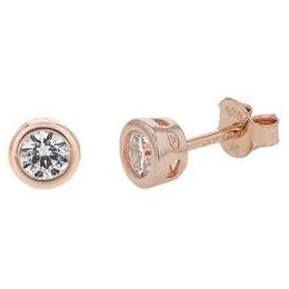 Paar Ohrstecker Tom Tailor "Schmuck Geschenk Silber 925 Solit&auml;r", ros&eacute;goldfarben, kristallwei&szlig;, kristallwei&szlig;, Ohrringe, Damen, Silber 925 (Sterlingsilber), mit Zirkonia (synth.)
