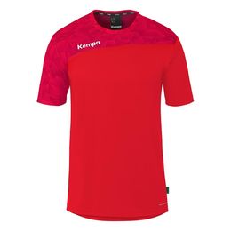 Trainingsshirt Kempa "Trainings-T-Shirt Athletics 29 Kids", M&auml;dchen, Gr. 140, rot (rot, chilirot), Obermaterial: 100% Polyester Pol. recyc.., Shirts