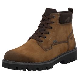 Winterstiefelette Rieker, Herren, Gr. 41, braun (braun, dunkelbraun), Lederimitat, used, Schuhe Winterstiefelette, Winterboots, Outdoorstiefelette mit TEX und Innenrei&szlig;verschluss
