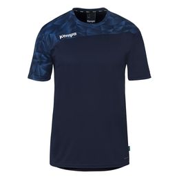 Trainingsshirt Kempa "Trainings-T-Shirt Athletics 29 Kids", M&auml;dchen, Gr. 128, blau (marine), Obermaterial: 100% Polyester Pol. recyc.., Shirts