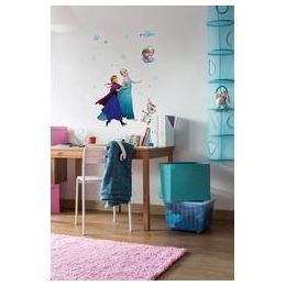 Wandtattoo Komar "Anna und Elsa - Gr&ouml;&szlig;e 50 x 70 cm", bunt (blau, wei&szlig;, bunt), B:50cm H:70cm, Folie, Wandtattoos, Wandtattoo, selbstklebend, Wandsticker, Kinderzimmer