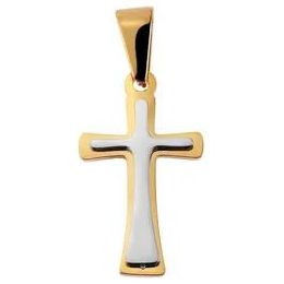 Adelia&acute;s Kettenanh&auml;nger ADELIA ́S "Damen Anh&auml;nger &ndash; Kreuz Kreuzanh&auml;nger aus Edelstahl", gold, Schmuckanh&auml;nger, Damen, Edelstahl, Kettenanh&auml;nger, Geschenkidee: zeitlos und vielseitig