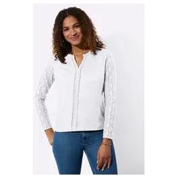 Spitzenshirt Inspirationen "Shirt", Damen, Gr. 54, wei&szlig;, 100% Baumwolle, Spitze:100% Baumwolle, unifarben, Rundhals, Shirts