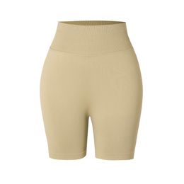 Shorts YEAZ "Shorts BLAZE", Damen, Gr. L, US, beige, Obermaterial: 90% Polyamid PA. 10% Elasthan EL., Hosen Shorts