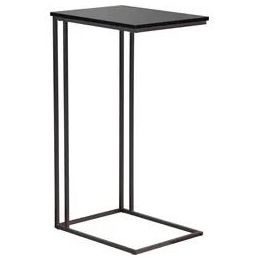Beistelltisch Home Affaire "Sterling", schwarz, schwarz, schwarz, B:50cm H:91cm T:40cm, Tische, Beistelltisch, Nachttisch f&uuml;r ein Boxspringbett - Couchtisch (B/T/H): 50/40/91 cm