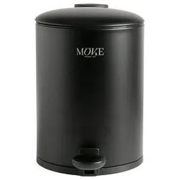 M&ouml;ve Kosmetikeimer M&Ouml;VE "Velvet Abfalleimer mit Deckel", schwarz, 3 l, Kunststoff, Metall, M&uuml;lleimer, Kosmetikeimer