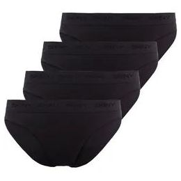 Slip Skiny "Slip 4er Pack", Damen, Gr. 44, schwarz, Obermaterial: 100% Baumwolle CO., Unterhosen Slip
