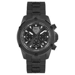 Luxusuhr Plein Sport "Hurricane Chrono", 02, schwarz, Armbanduhren, Herren