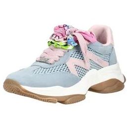 Sneaker Steve Madden "Steve Madden Sneaker Leder", Damen, Gr. 39, blau, pink, Leder, Schuhe Sneaker