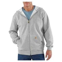 Funktions-Kapuzensweatjacke Carhartt "Sweat", Herren, Gr. L, erdgrau, Obermaterial: 70% Baumwolle CO. 30% Polyester PES., Sweatjacken