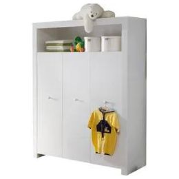 Kleiderschrank TRENDTEAM "Olivia, Deal f&uuml;r begrenzte Zeit", wei&szlig;, B:130cm H:186cm T:54cm, Schr&auml;nke, Kleiderschrank, 3-t&uuml;rig