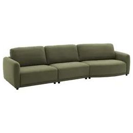 Sch&ouml;ner Wohnen 3-Sitzer "Wonder, Modernes Design mit sanfter Rundung", gr&uuml;n, B:349cm H:86cm T:125cm, 99% Polyester, 1% Polyacryl, SCH&Ouml;NER WOHNEN-KOLLEKTION, Sofas, Organische Form, Kammerkissen-Komfort & XXL-Ma&szlig;e