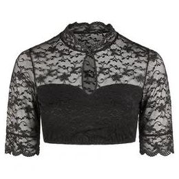 Dirndlbluse Nina von C. "Dirndlbluse halbarm Annette", Damen, Gr. 40, schwarz, Obermaterial: 86% Polyamid PA. 14% Elasthan EL., Blusen Dirndlbluse