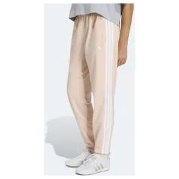 Sporthose Adidas SPORTSWEAR "W 3S SJ JOGGER", Damen, Gr. XXL, N-Gr, blush pink, wei&szlig;, normal, gr., Obermaterial: 93% Baumwolle, 7% Elasthan, Hosen Sporthose, L&auml;ssig geschnitten, hoher Bund, schmal zulaufende Beinform