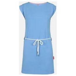 Minikleid SALZHAUT "Kurzes Kleid (Mini) USSELIG - UNI", Damen, Gr. 3XL, EURO, blau (ice blau), Obermaterial: 92% Elasthan EL. 8% Elasthan EL., Kleider Minikleid