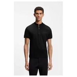 Poloshirt BOSS Green "Porsche Spirit 70 Capsule Collection", Herren, Gr. XL, schwarz001, Jersey, Obermaterial: 100% Baumwolle, unifarben, regular fit h&uuml;ftbedeckend, angesetztes B&uuml;ndchen, Shirts, Premium Herrenmode Innovative Geruchskontroll-Technologie HEIQ MINT
