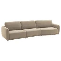 Sch&ouml;ner Wohnen 3-Sitzer "Wonder, Modernes Design mit sanfter Rundung", nature, B:349cm H:86cm T:125cm, 99% Polyester, 1% Polyacryl, SCH&Ouml;NER WOHNEN-KOLLEKTION, Sofas, Organische Form, Kammerkissen-Komfort & XXL-Ma&szlig;e