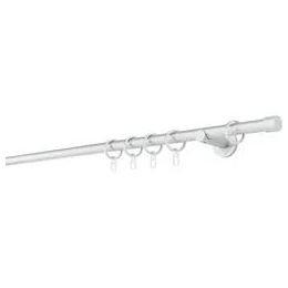 Gardinenstange mydeco "20mm Cap Wandtr&auml;ger 6,5 cm", grau (aluminiumfarben), L:390cm, Gardinenstangen