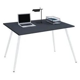 Schreibtisch Vcm "Schreibtisch B&uuml;rotisch Computertisch Salia 138x80", schwarz (anthrazit), B:138cm T:80cm, Tische, Schreibtisch