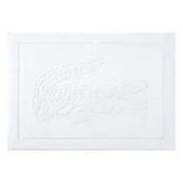 Badematte Lacoste "&raquo;LLacoste&laquo;", blanc, H:20mm, Baumwolle, Badematten, Badematte, hochwertige Badematte in Gr&ouml;&szlig;e 55x80 cm