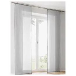Schiebegardine Heine HOME Gr. 2, grau, B:60cm H:175cm, Baumwolle, Polyester, Gardinen