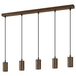 Segula Pendelleuchte "FLOW 5 Buche Nussbaumfarben", nussbaum, 5, &Oslash; 5,5cm H: 2,5cm, 1 Stk., Leuchten, Pendelleuchte