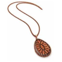 Lange Kette "Wood", Damen, Gr. onesize, Metall, braun, Collezione Alessandro, Basic, Halsketten, mit Ornamenten und Holz