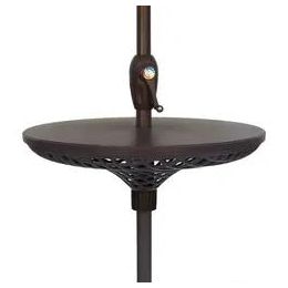 Ablagetisch Garden Pleasure, schwarz, schwarz, schwarz, B:58,2cm H:18cm T:58,2cm, Tische, Ablagetisch, f&uuml;r Sonnenschirme, leicht abwischbar