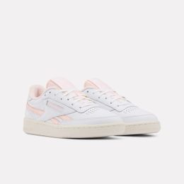 Trainingsschuh Reebok CLASSIC "CLUB C REVENGE", Damen, Gr. 41, ftwrwei&szlig;, chalk, purepink, Leder, Textil, Schuhe