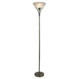 Searchlight Stehlampe "Linea Stehleuchte - Antikes Messing und Glas", antik, messingfarben, H: 179cm, 1 Stk., Leuchten, Stehlampe