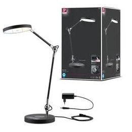 Paulmann LED Schreibtischlampe "Numis 11W schwarz QI tuneablewhite dimmbar", schwarz, 1, H: 44cm, 1 Stk., Leuchten, Kabell&auml;nge 1,50m, LED Schreibtischlampe