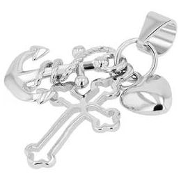Adelia&acute;s Kettenanh&auml;nger ADELIA ́S "Damen Anh&auml;nger &ndash; Kreuzanh&auml;nger aus 925 Silber", silber, Schmuckanh&auml;nger, Damen, Silber 925 (Sterlingsilber), Kettenanh&auml;nger, Sch&ouml;ne Geschenkidee zum Weihnachten