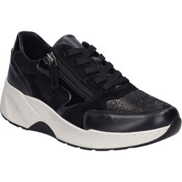 Sneaker Josef Seibel "Lissi 03, schwarz", Damen, Gr. 41, schwarz, Obermaterial: 80% Rindsleder Leather cow. 20% Textilmaterial TEXMAT., Schuhe Sneaker
