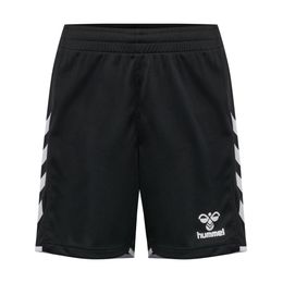 Trainingsshorts Hummel "HMLCORE 2.0 SHORTS KIDS", Jungen, Gr. 128, N-Gr, schwarz, wei&szlig;, Obermaterial: 100% Polyester, Hosen, leistungsf&auml;higes Material, feuchtigkeitsableitend, regul&auml;re Passform