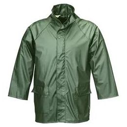 Regenjacke TERRAX WORKWEAR "PU-Stretch Regen", Herren, Gr. L, gr&uuml;n (oliv), Obermaterial: 58% Polyamid PA. 42% Polyurethan PU., Jacken Regenjacke