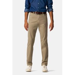 Chinos MEYER "DUBLIN", Herren, Gr. 27, Normalgr&ouml;&szlig;en, grau (stein), 75% Baumwolle, 21% Lyocell, 4% Elasthan, unifarben, regular fit kn&ouml;chellang, Hosen, mit innovativen ACTIVE Flex Bund