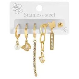 Adelia&acute;s Kettenanh&auml;nger ADELIA ́S "Damen Anh&auml;nger &ndash; Anh&auml;nger aus Edelstahl mit Perlmutt", gold, Schmuckanh&auml;nger, Damen, Edelstahl, Kettenanh&auml;nger, Perfekt zum Verschenken an besondere Menschen