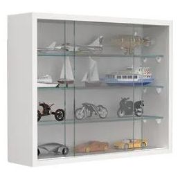 Wandregal Vcm "H&auml;ngevitrine Wandvitrine Sammel Deko Drivalo S", wei&szlig;, B:50cm T:12cm, Regale, Wandregal