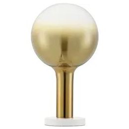 NOVA LUCE Tischleuchte "NOSTOS", goldfarben, 1, &Oslash; 20cm H: 35cm, 1 Stk., Leuchten, Tischleuchte