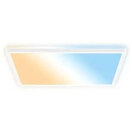B.K.LICHT LED Panel "SHALLOW", wei&szlig; matt, 1, H: 3cm, 1 Stk., Leuchten, 42x42x3 cm, Badlampe, Badezimmer, K&uuml;che, Wohnzimmer