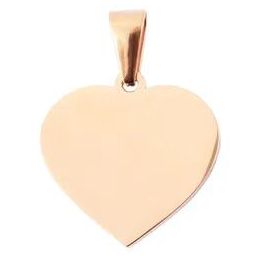 Adelia&acute;s Kettenanh&auml;nger ADELIA ́S "Damen Anh&auml;nger &ndash; Herz Gravuranh&auml;nger aus Edelstahl", gold, Schmuckanh&auml;nger, Damen, Edelstahl, Kettenanh&auml;nger, Geschenkidee: zeitlos und vielseitig