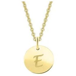 Kettenanh&auml;nger ONE ELEMENT "Buchstabe E Buchstaben Anh&auml;nger aus 333 Gelbgold &Oslash; 11,0 mm", gold, Schmuckanh&auml;nger, Damen, E, Gelbgold 333 Gold, Gelbgold 333, Gold, Kettenanh&auml;nger, Initiale mit Stil &ndash; eine sch&ouml;ne Geschenkidee f&uuml;r jeden Anlass