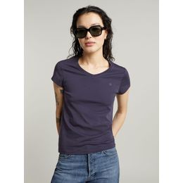 G-Star Raw T-Shirt G-STAR "Eyben Slim V-Neck T-Shirt 2.0", Damen, Gr. L, osaka blau, Obermaterial: 100% Baumwolle, Shirts T-Shirt