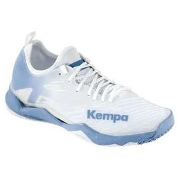 Hallenschuh Kempa "Hallen-Sport-Schuhe Wing Lite 2.0 W", Herren, Gr. 8, wei&szlig;, aqua, Obermaterial: 100% Textilmaterial TEXMAT., Schuhe Hallenschuh