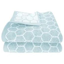 Handt&uuml;cher Dyckhoff "Pure Natural Honey", blau, B:50cm L:100cm, Frottier, Baumwolle, Handt&uuml;cher, BIO Baumwolle, GOTS