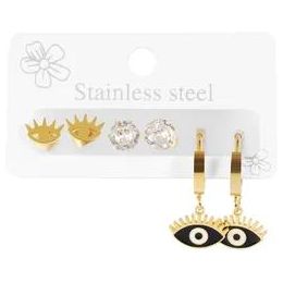 Adelia&acute;s Kettenanh&auml;nger ADELIA ́S "Damen Anh&auml;nger &ndash; Anh&auml;nger aus Edelstahl mit Zirkonia", gold, Schmuckanh&auml;nger, Damen, Edelstahl, Kettenanh&auml;nger, Ideal als Geschenk &ndash; dezent und elegant