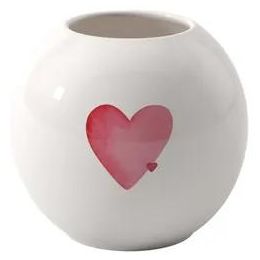 Villeroy & Boch Dekovase "Vase With Love 11,5 cm wei&szlig;", wei&szlig;, B:12,7cm H:11,5cm T:12,7cm &Oslash;:12,7cm, LIKE. BY VILLEROY & BOCH, Vasen