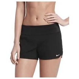 Badeshorts Nike "SWIM BOARDSHORT", Damen, Gr. S, N-Gr, schwarz, Web, Obermaterial: 100% Polyester, Badehosen Badeshorts, mit Rei&szlig;verschlusstasche, mit integrierter Innenhose