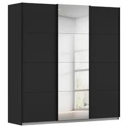Schwebet&uuml;renschrank Rauch "Kleiderschrank Schrank Garderobe KOLUNA mit Spiegel", schwarz, B:203cm H:210cm T:62cm, Holzwerkstoff, Schr&auml;nke, Schwebet&uuml;renschrank, Breiten 203/271/315/360 cm H&ouml;hen 210/229 cm MADE IN GERMANY